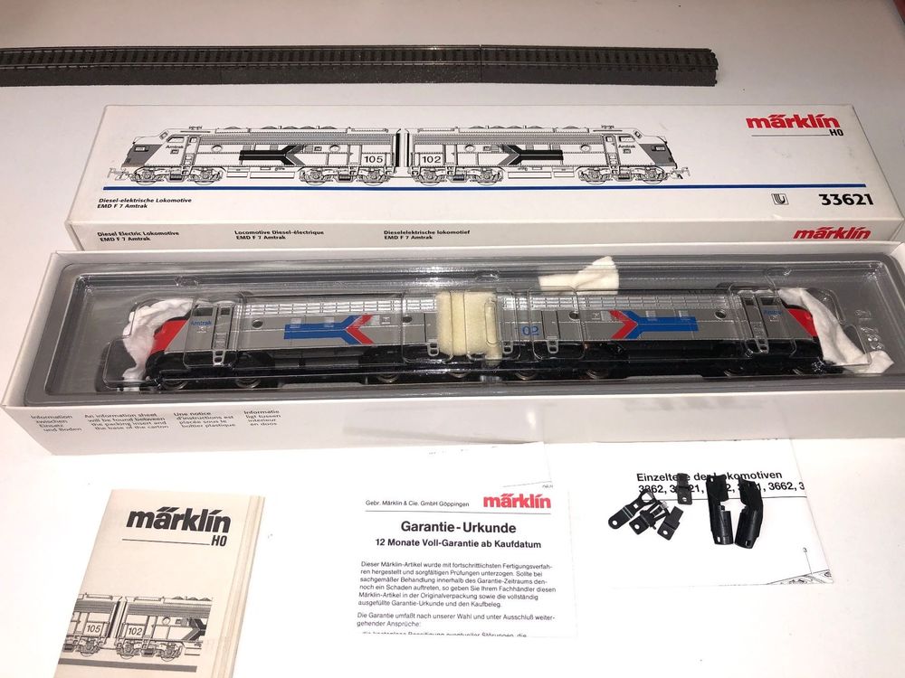 Märklin 33621, 2-teilige Diesellok, amerik. F7 "Amtrak" (Gebraucht) in ...