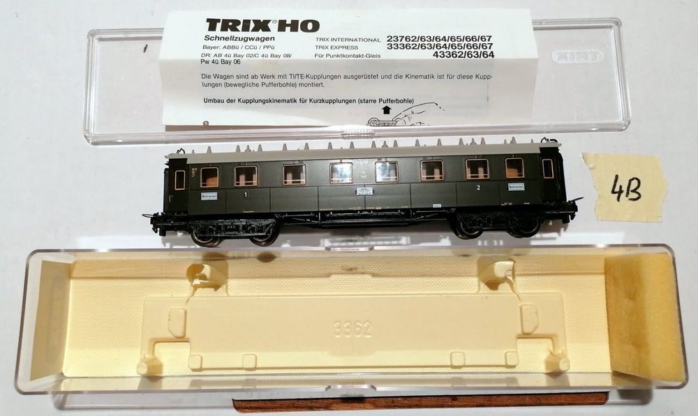 4B) 33365 Schnellzugwagen Trix Express (Gebraucht) in Brittnau für CHF ...