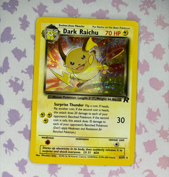 Dark Raichu Team Rocket - Holo Rare 83/82 (Gebraucht) in Lugaggia für ...