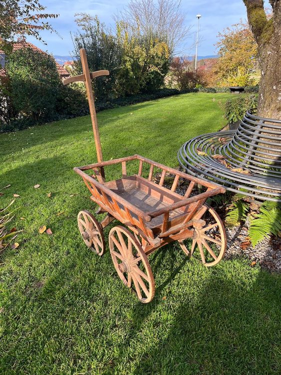 Leiterwagen Holz Gro