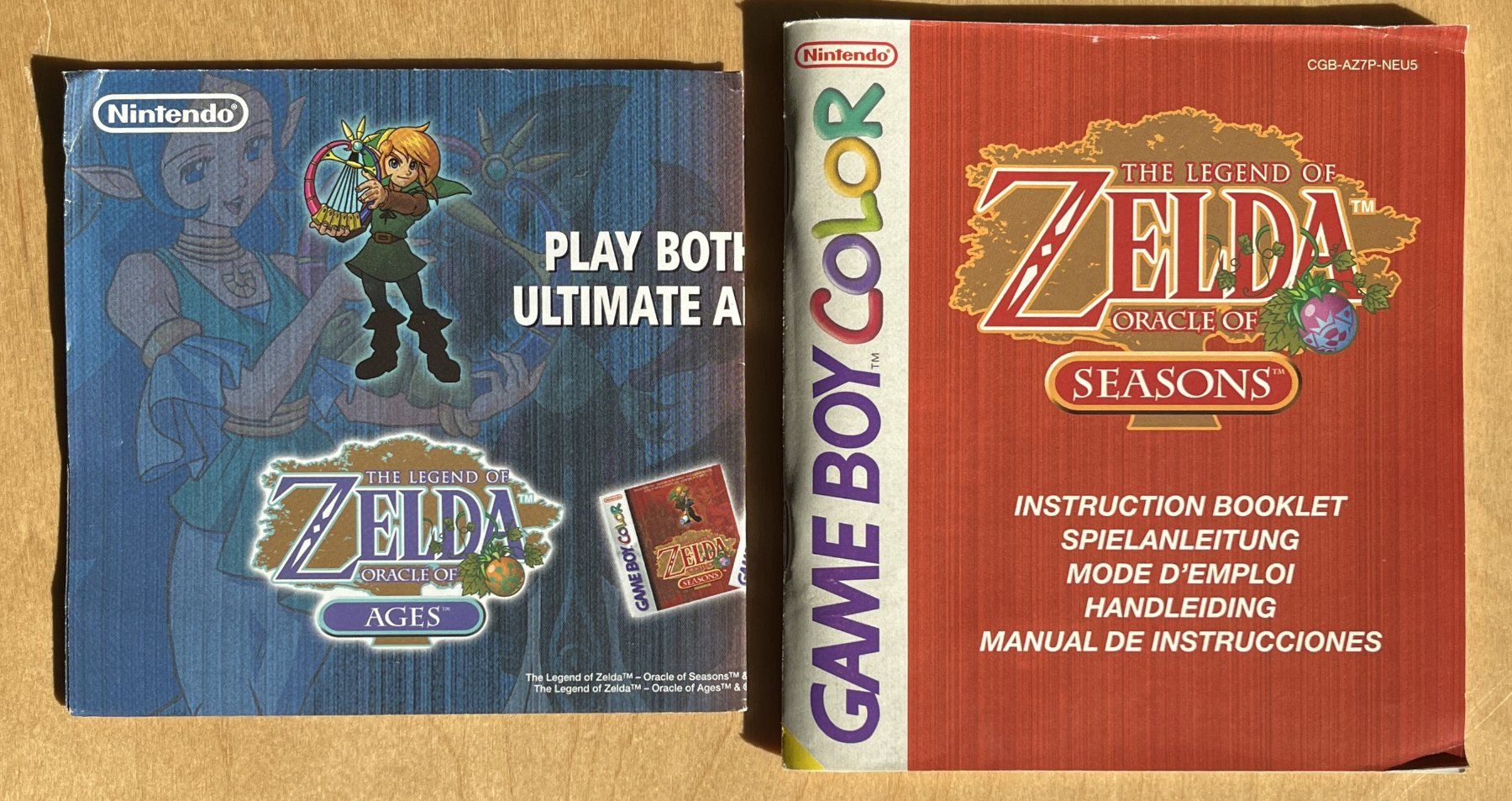 Zelda Oracle of Seasons mit OVP Game Boy Color Deutsch (Gebraucht) in ...