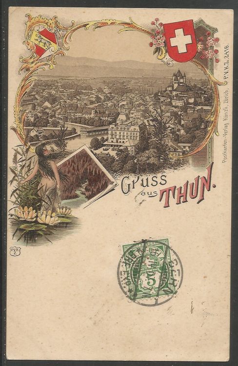 Carte P de 1907 ( Gruss aus Thun ) | Kaufen auf Ricardo