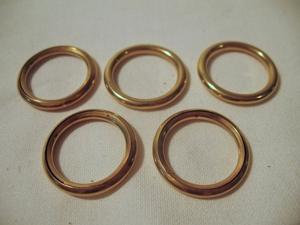 23x Messing Ring 23/18 mm Rundring Schlauchring Basteln | Kaufen auf ...