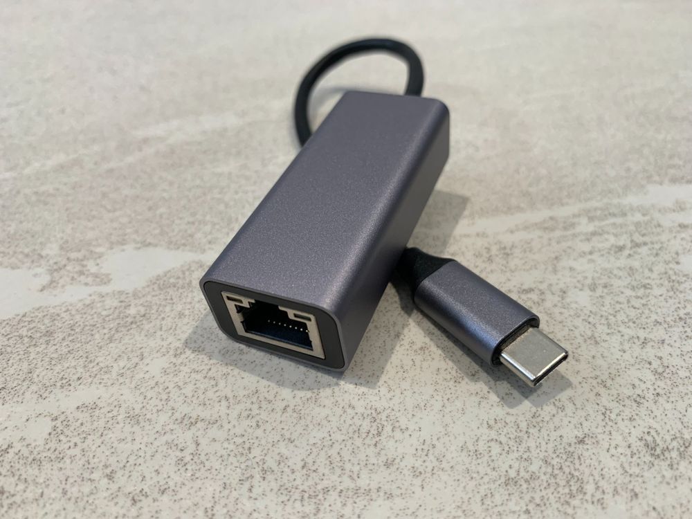 Adapter USB-C auf Ethernet LAN RJ45 1000Mbps in Metallhülle | Kaufen ...
