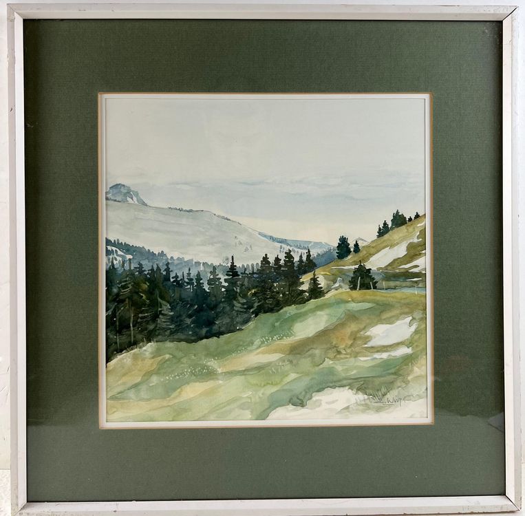 Französische Landschaft Aquarell Handsigniert (Gebraucht) in Neuhausen am Rheinfall für CHF 10 ...