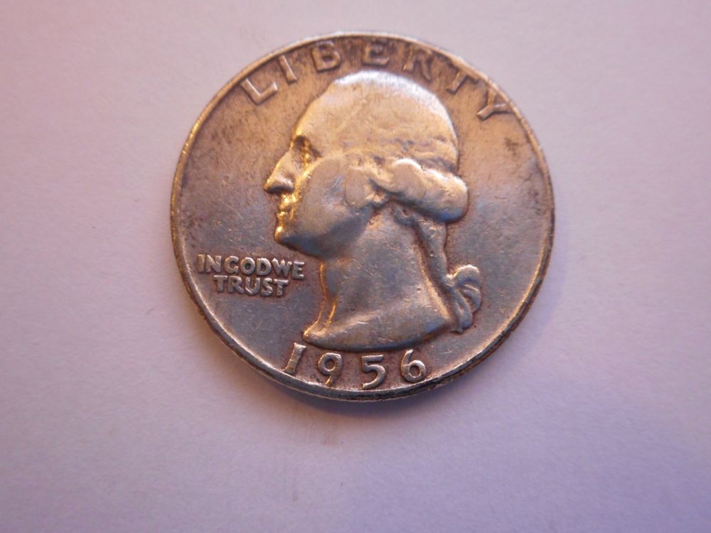 1956 Quarter Dollar silber (Gebraucht) in Kriegstetten für CHF 5.25 – mit Lieferung auf Ricardo ...