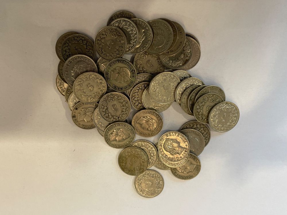 50stk. 5rp. div. jahrg. (30) (Gebraucht) in Bonstetten für CHF 2 – mit Lieferung auf Ricardo kaufen