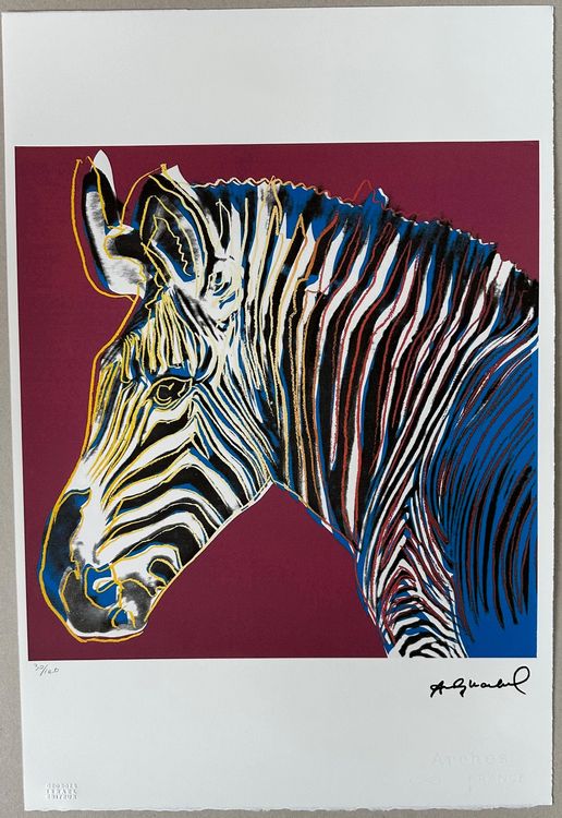 Andy Warhol: Zebra 30/100 | Kaufen auf Ricardo
