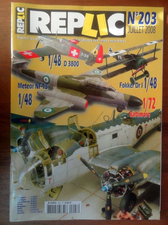 Brochure REPLIC No 203, pour modèles d'avion | Kaufen auf Ricardo