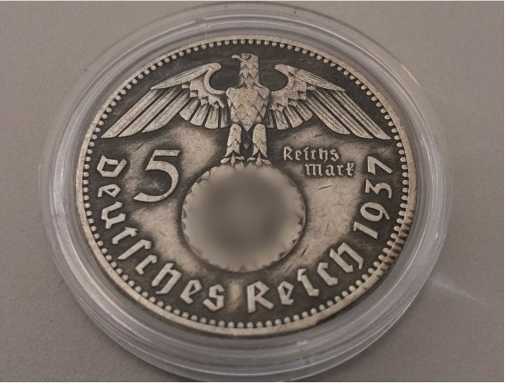 5 Deutsche Reichsmark 1937J mit schöner Patina. | Kaufen auf Ricardo