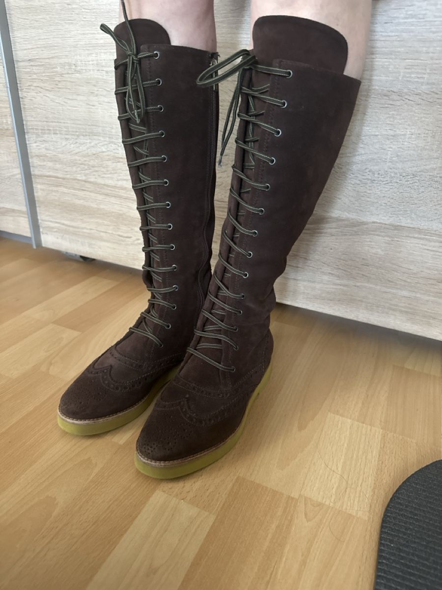 Bottes Fratelli Rossetti en daim marron, taille 36. (Neuf (Voir ...