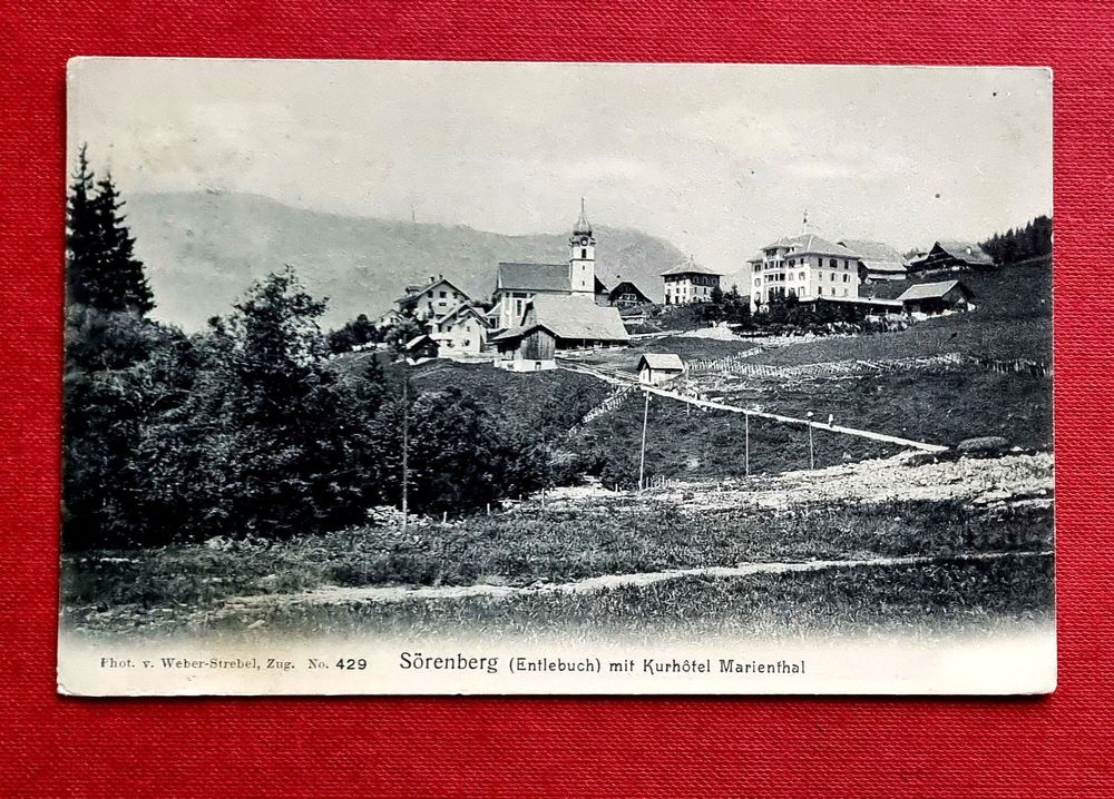 Sörenberg - Dorfansicht - Kurhotel Marienthal - 1913 (Gebraucht) in Rothrist für CHF 4.8 – mit ...