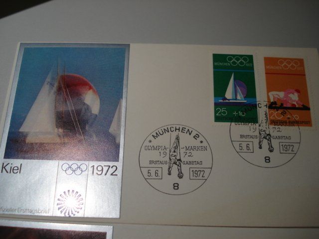 4 FDC 1972, Deutschland, Olympia München, Einzel + Z-Druck | Kaufen auf ...
