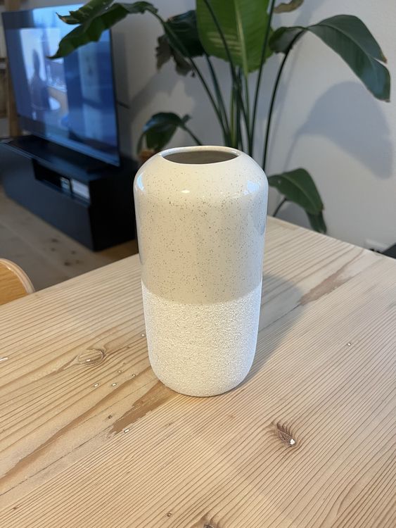 Vase beige weiss, Keramik | Kaufen auf Ricardo