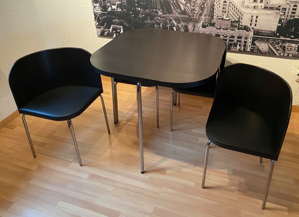 Stilvolle Ikea Fusion Esstisch Inkl 4 Stuehlen Ebenbildbrend3790