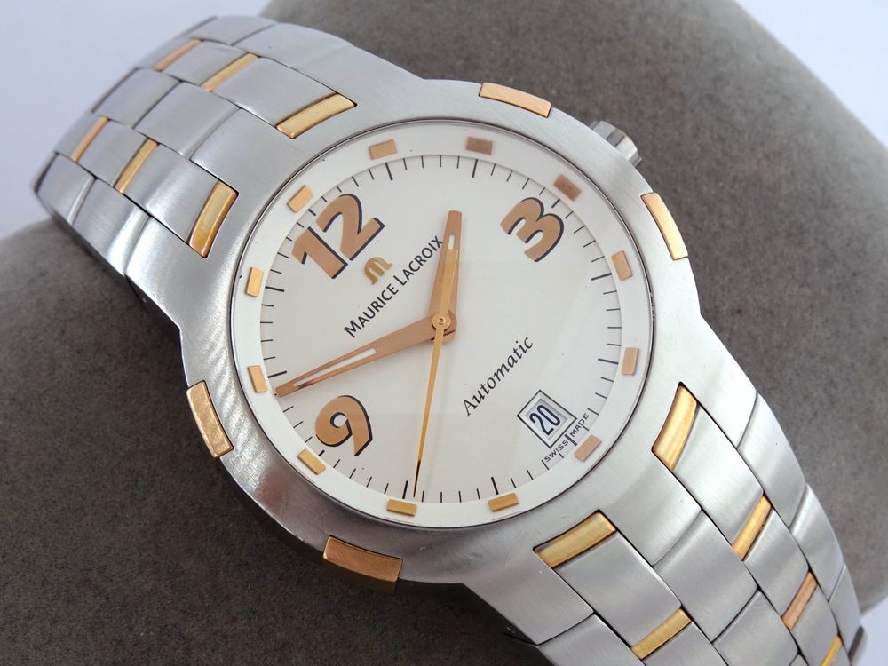 MAURICE LACROIX MILESTONE 18K/SS MS6017 AUTOMATIK HERRENUHR (Gebraucht ...