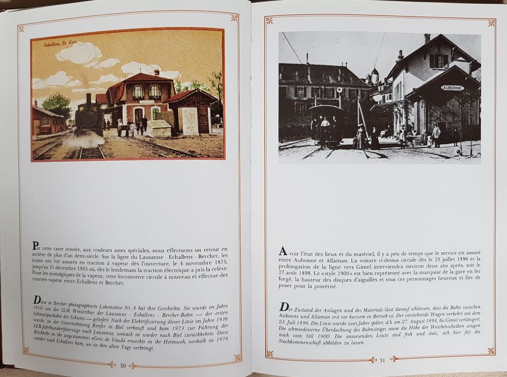 Les chemins de fer d'autrefois de 1870 à 1920 (D/F) (Gebraucht) in La ...