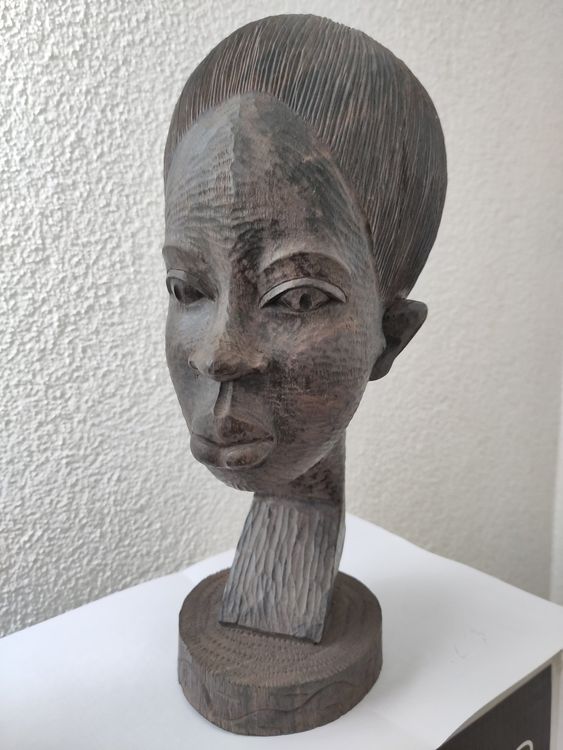 Afrikanische Büste aus Holz | Kaufen auf Ricardo