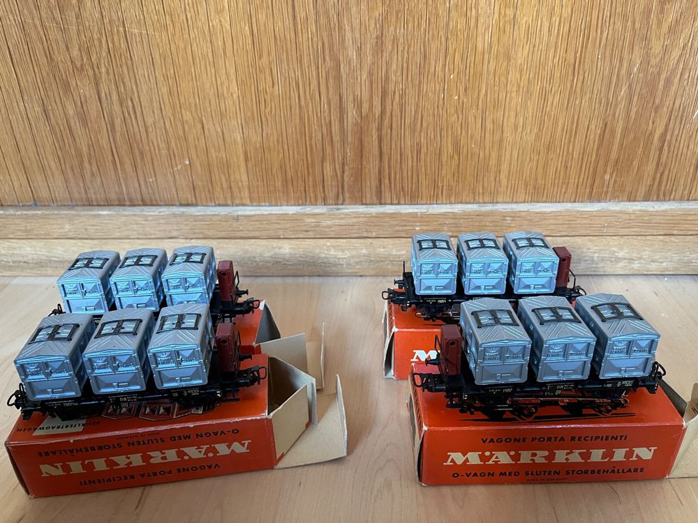 Märklin 4614 Behälterwagen 4x OVP H0 gut erhalten | Kaufen auf Ricardo