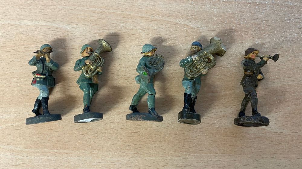 Schweiz Armee - 5 Trompeter - Elastolin Figur (Gebraucht) in Glattfelden für CHF 79.95 – mit ...
