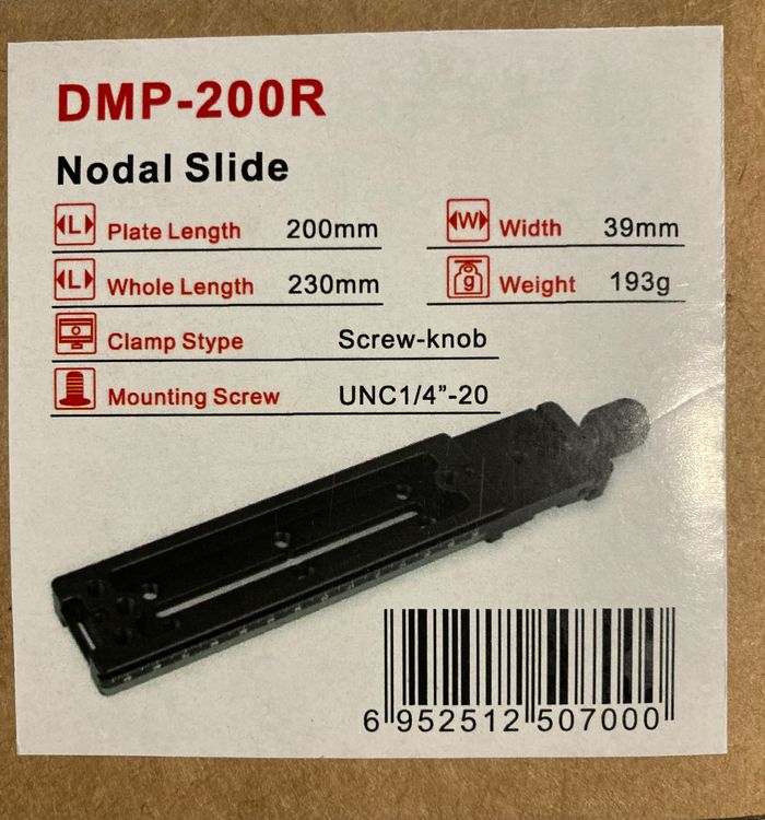 Schnellspannschiene (Nodal Sliede von Sunwayfoto DMP-200R ) | Kaufen ...