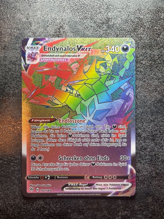 Endynalos VMAX Full Art Rainbow rare (Gebraucht) in Kaiseraugst für CHF ...