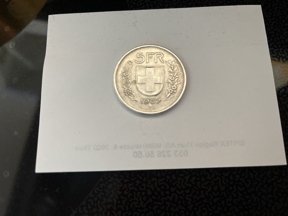 5 Franken 1967BHelvetia Schweiz | Kaufen auf Ricardo