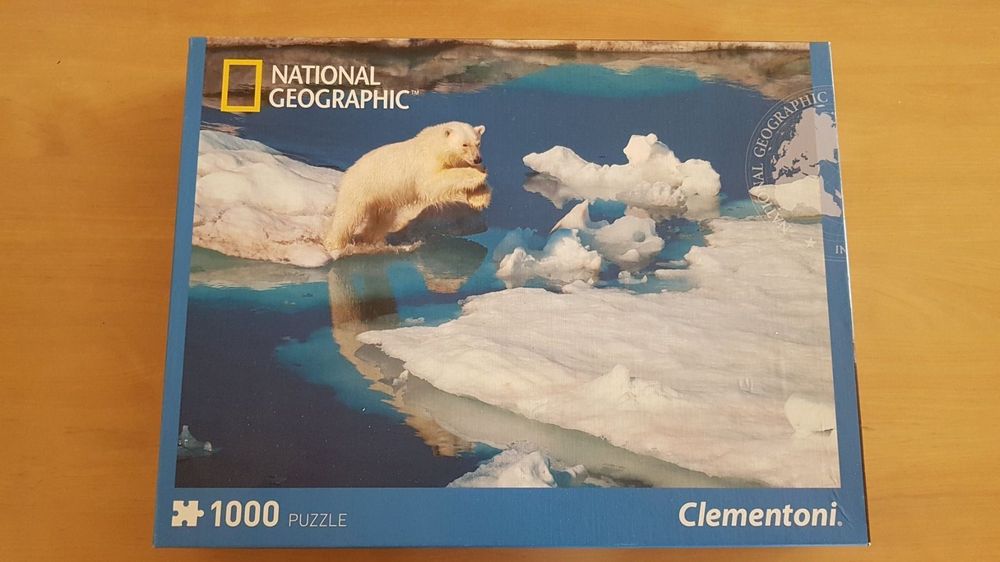 Puzzle ours 1000 pièces National Géographic Clementoni (Gebraucht) in ...