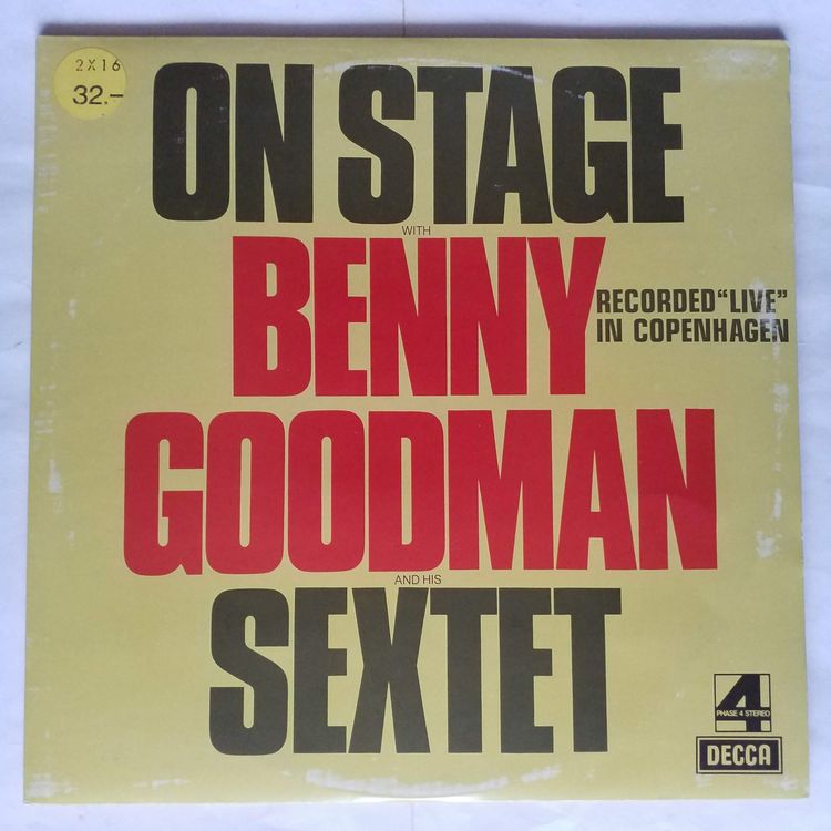 GOODMAN BENNY, on stage ......... (2LPS) 1st UK press +++++ | Kaufen ...