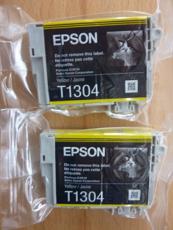 Epson Druckerpatronen 2 x T1304 (Neu und originalverpackt) in Breitenbach für CHF 5 – mit ...