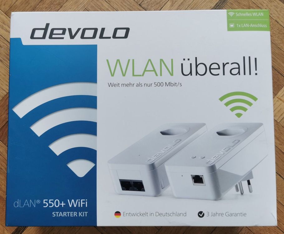 Devolo dLAN 550 WiFi Starter-Kit (Gebraucht) in Lustmühle für CHF 27 – mit Lieferung auf Ricardo ...