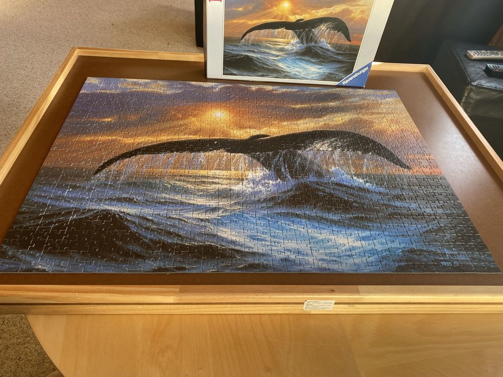 Ravensburger Puzzle 1000 Teile - Wal im Ozean - Komplett (Gebraucht) in ...