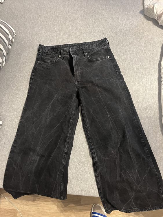 Schwarze Wide Leg Jeans Gr. 42 (Gebraucht) in Jona für CHF 20 – mit Lieferung auf Ricardo kaufen