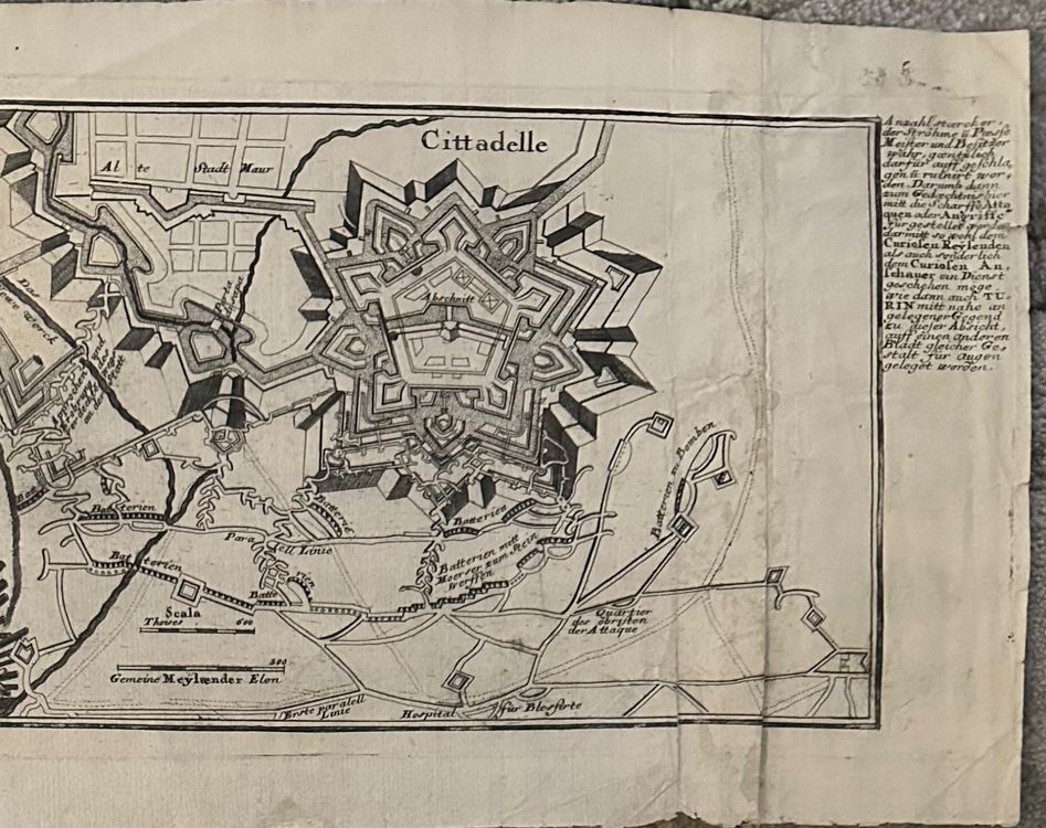 Antike Holzschnitt Landkarte um 1706 Jahre | Kaufen auf Ricardo