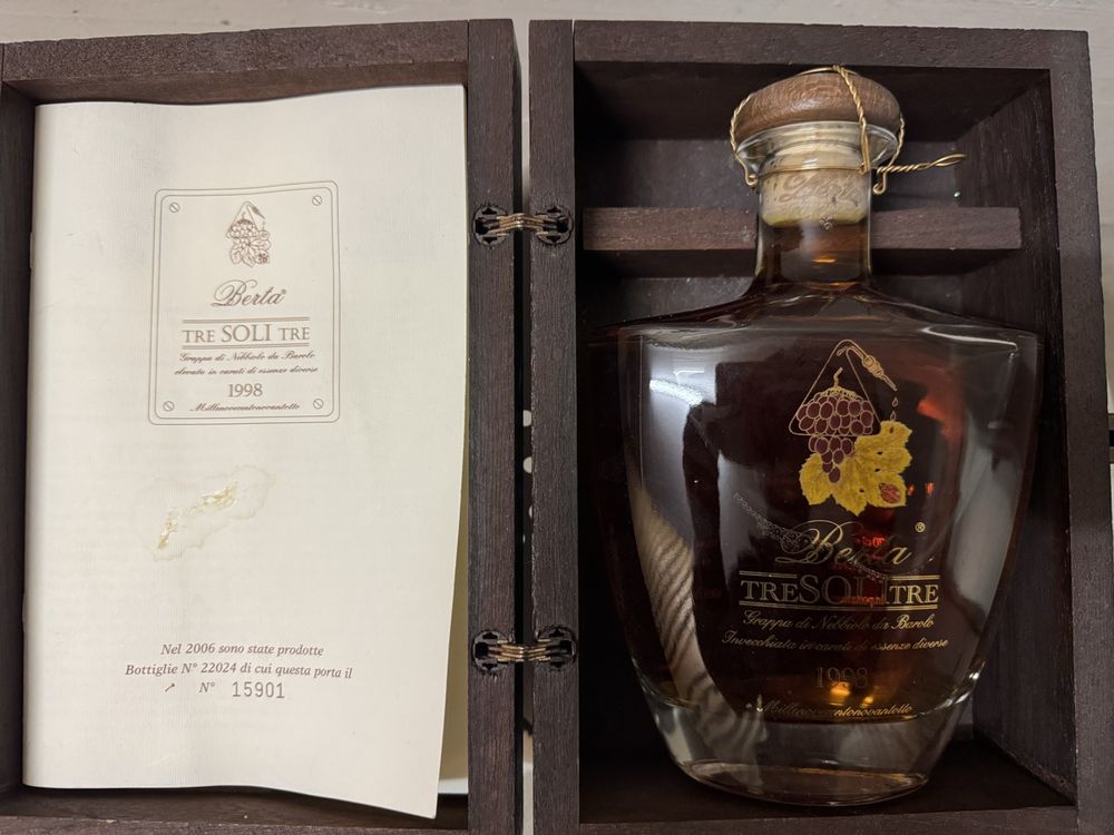 Berta Tresolitre Grappa 1998 (Neu und originalverpackt) in Sursee für ...