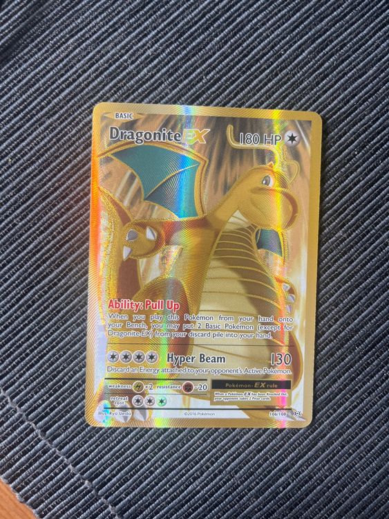 Pokemon Dragonite EX Gold XY Evolutions near Mint (Gebraucht) in Wabern ...