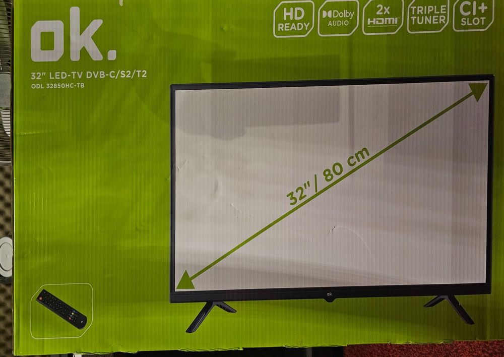 32" LED-TV von OK. (Gebraucht) in für CHF 2 – mit Lieferung auf Ricardo ...