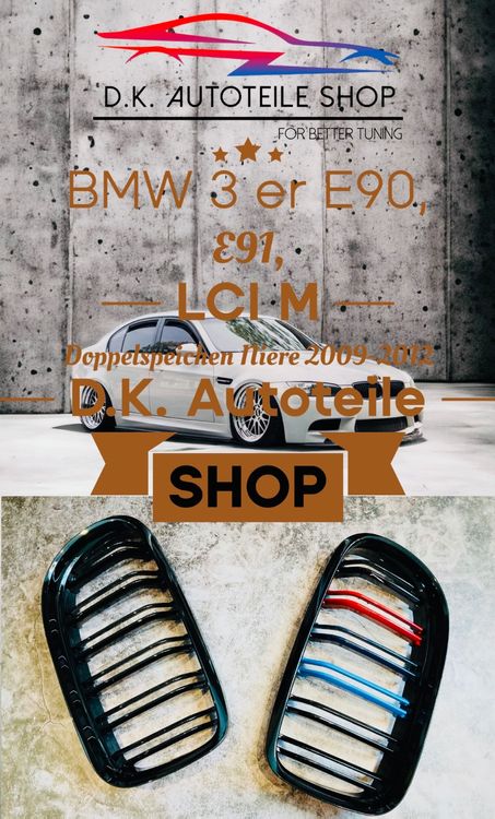 BMW E90 E91 LCI Nieren M Doppelspeichen Kühlergrill 3 er Neu (Neu und originalverpackt) in ...