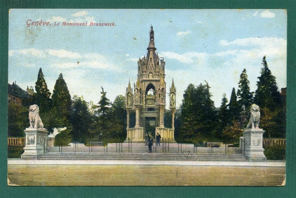Genève, Monument Brunswick, belebt, 1912 (Gebraucht) in Sargans für CHF 1 – mit Lieferung auf ...