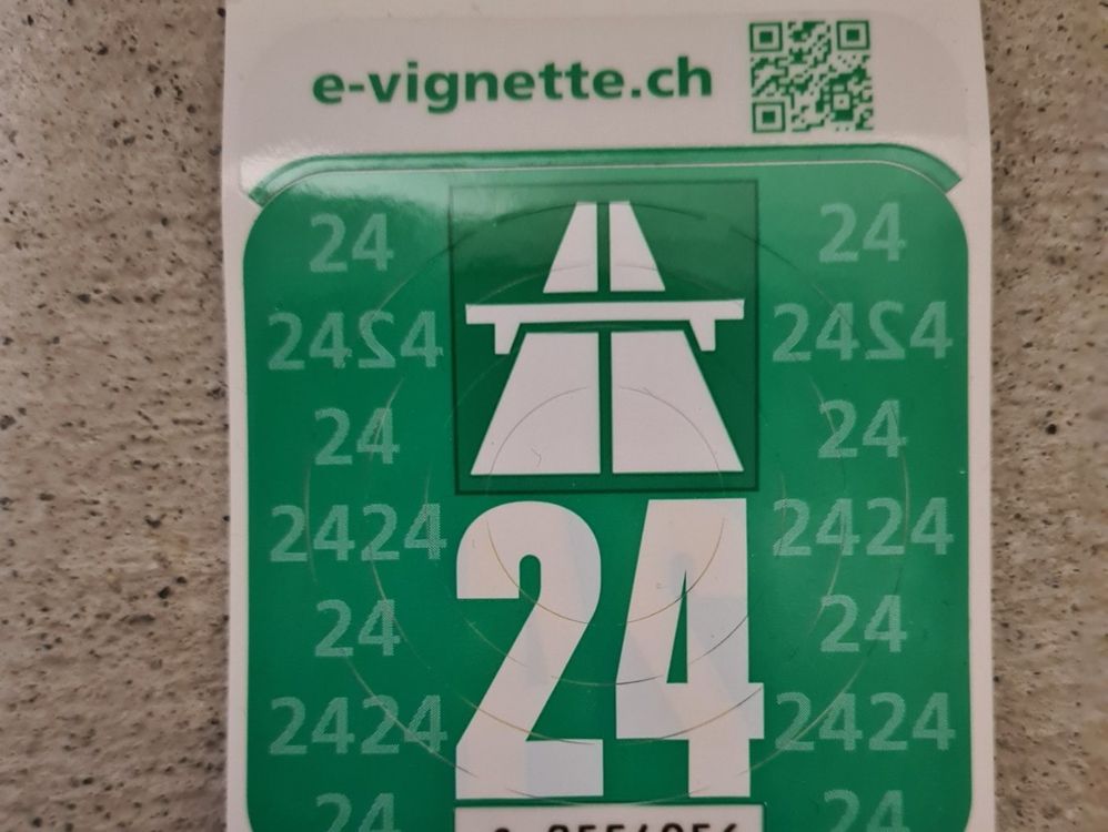 Autobahnvignette 2024, Autobahn Vignette 24, neu (Neu (gemäss ...