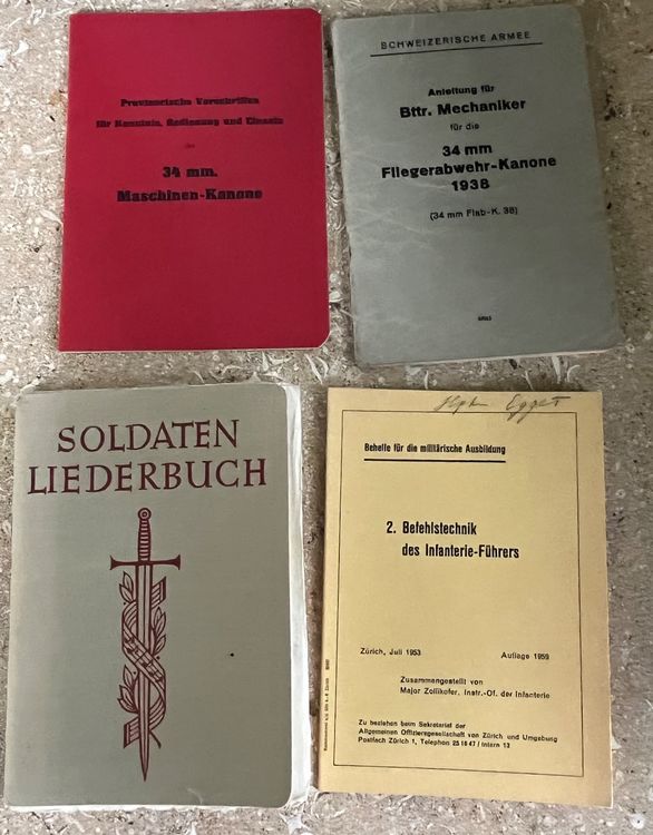 Reglement 34 mm Maschinen-Kanone, Bttr. Mechaniker CH Armee (Gebraucht ...