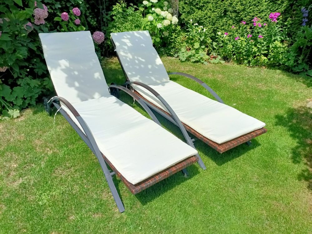 Stilvolle Gartenliegen Auflagen Dnisches Bettenlager Bild