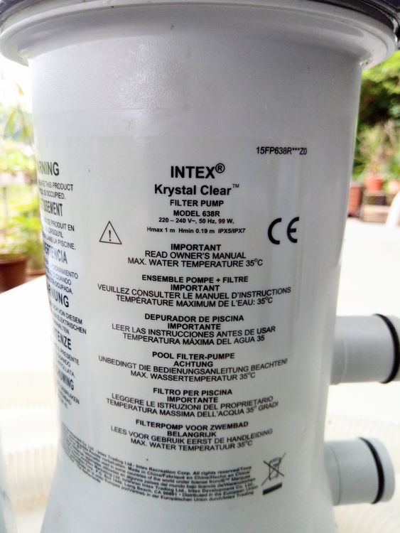 Poolpumpe Intex 638R (Gebraucht) in Ebikon für CHF 6 – nur Abholung auf ...
