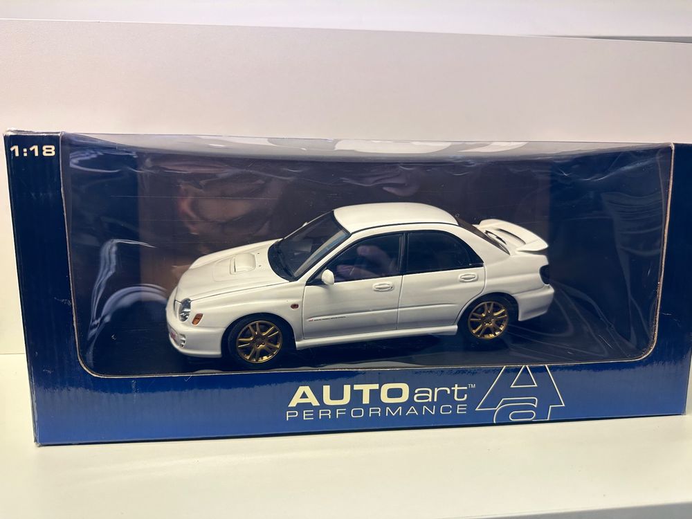 Subaru Impreza WRX STi (Bugeye) 1:18, weiss, AutoArt | Kaufen auf Ricardo