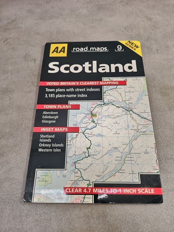 Roadmap Scotland Autokarte Strassenkarte Vintage (Gebraucht) in Nottwil ...