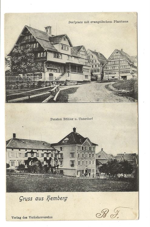 Gruss aus Hemberg (SG) Toggenburg - Pension Bühler - um 1910 (Gebraucht) in Engelburg für CHF 19 ...