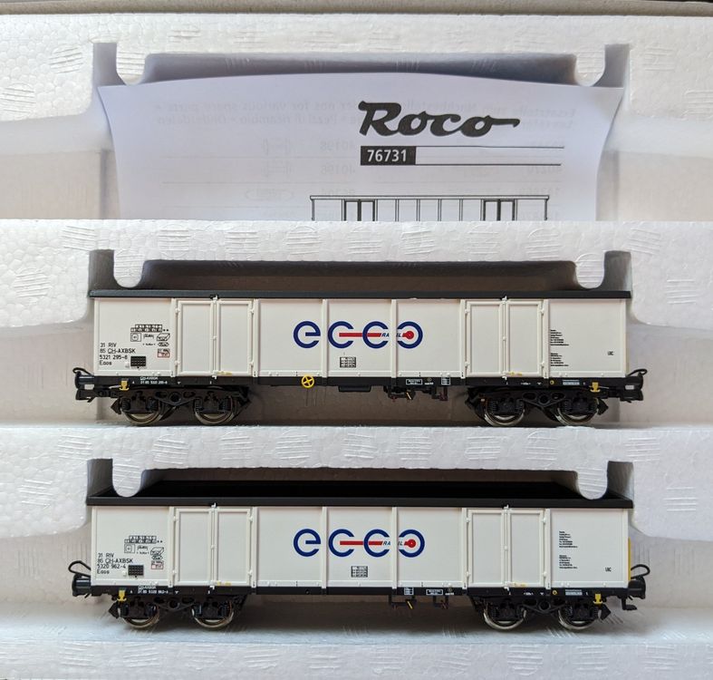 Roco 76731 Set 2 wagons Eaos CH-AXBSK ECCO Ep 6 | Kaufen auf Ricardo