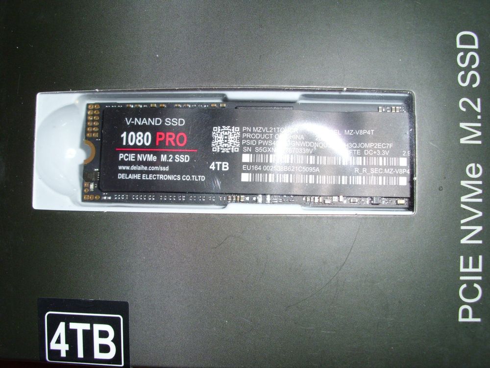 V-NAND SSD 1080 PRO PCIE 4.0 NVMe M.2 SSD 4TB (Neu und originalverpackt) in Bürglen TG für CHF ...