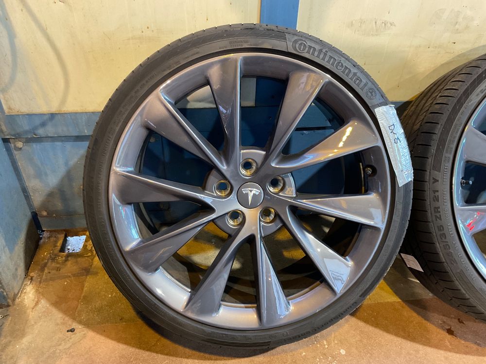 Original Tesla Model S Sonic Carbon Räder 21" (Gebraucht) in Murten für ...