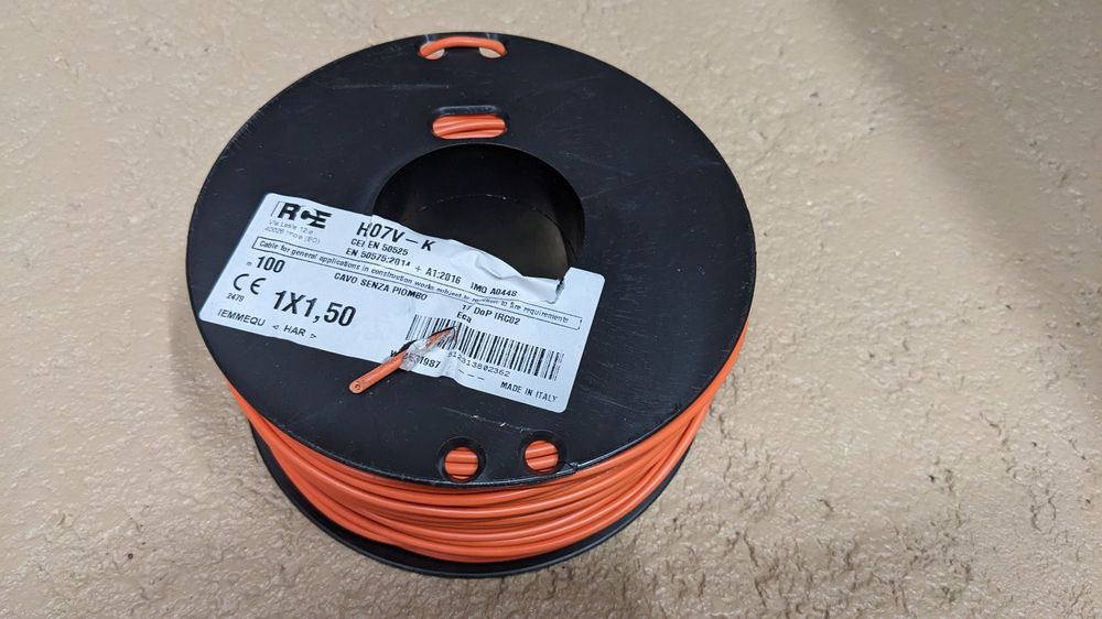 T-Litze 1,5² orange Spule à 100m | Kaufen auf Ricardo
